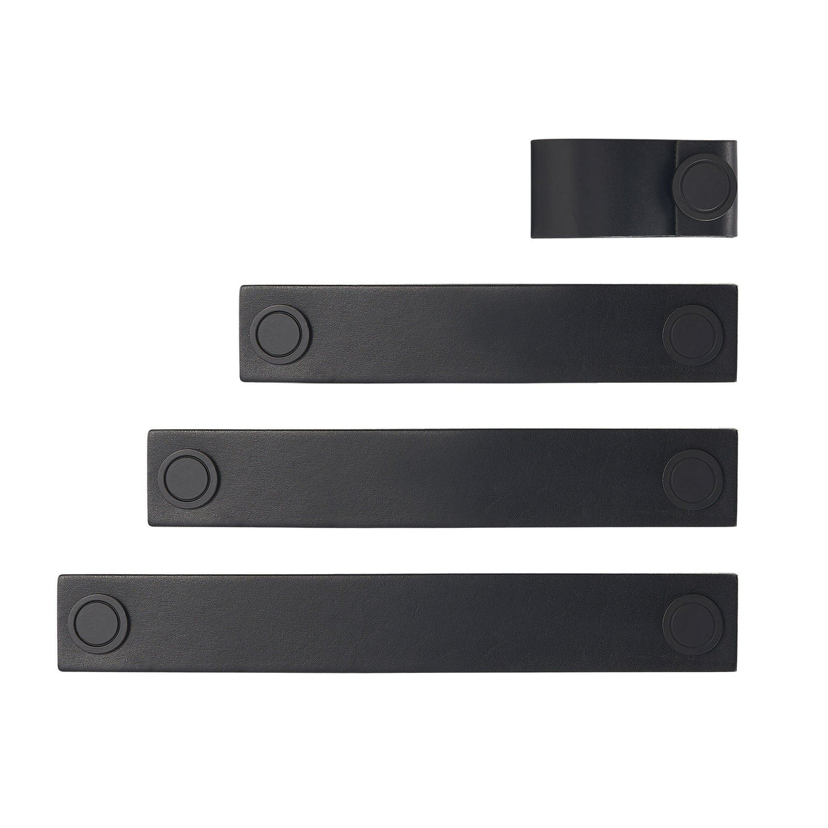 Handtag 1045-B | Läder | Svart – Decor Room